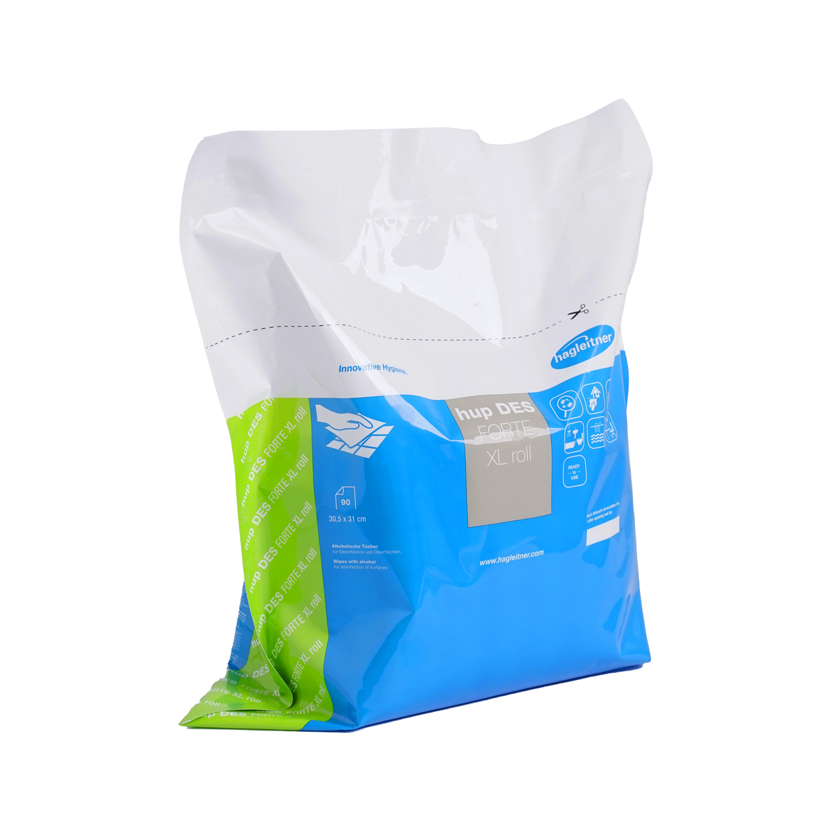 hup DES FORTE XL roll » Schnelldesinfektionstücher mit Alkohol im ...