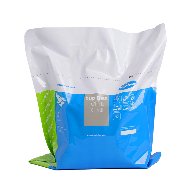 hup DES FORTE XL roll » Schnelldesinfektionstücher mit Alkohol im ...