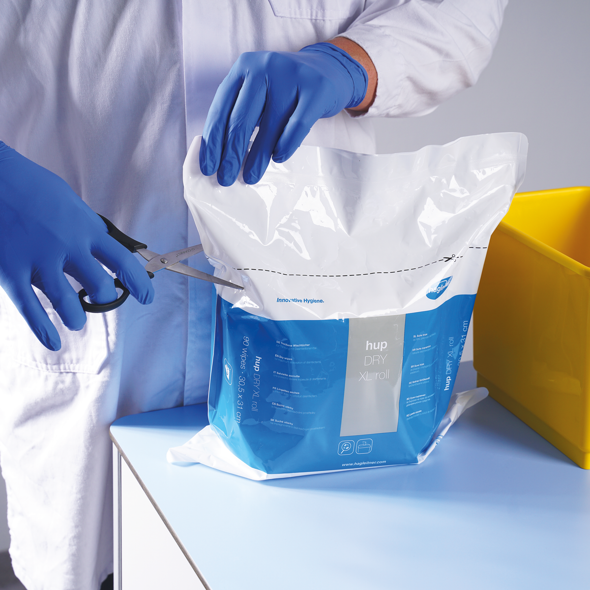 hup DES FORTE XL roll » Schnelldesinfektionstücher mit Alkohol im ...