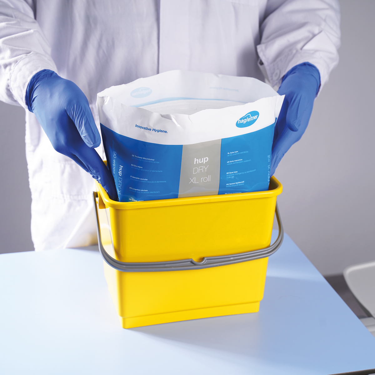 hup DES FORTE XL roll » Schnelldesinfektionstücher mit Alkohol im ...